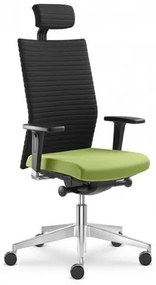 LD seating Kancelářská židle ELEMENT 430-SY-HO bez područek SYQ - synchronní mechanika s bočním rychlonastavením tuhosti opěradla, posuv sedáku LÁTKY (F) / STYLE STYLE STRIP