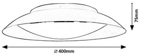 Rabalux 71187 - LED Stropní svítidlo HAFSA LED/24W/230V pr. 40 cm