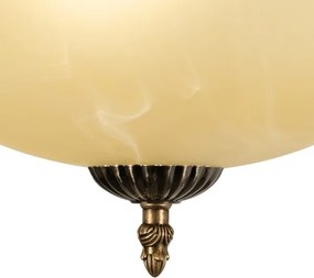 BRILAGI - Lustr na tyči DAHLIA 3xE27/40W/230V pr. 37 cm mosaz