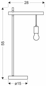 Candellux Stolní lampa Izzy pro žárovku 1x E27