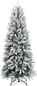 Umělý vánoční stromek s 300 LED a sněhem 240 cm 3315767