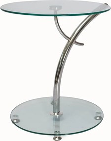 Casarredo - Komfort nábytek Kulatý konferenční stolek MUNA, kov/sklo