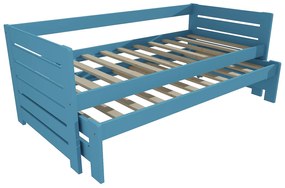 Vomaks Dětská postel s výsuvnou přistýlkou DPV 011 Rozměr: 80 x 180 cm, Barva: barva modrá