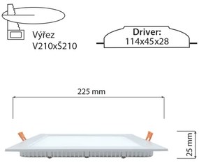 LED podhledové svítidlo McLED TORO S21 TS225-21W4000K-W-EN neutrální bílá ML-412.008.33.0