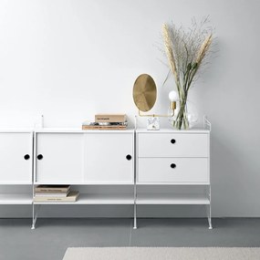 STRING Komoda Chest with Drawers 78 x 30 cm, Grey