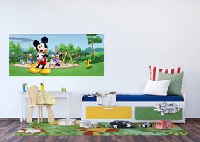 Dětská vliesová fototapeta na zed' Hřiště Mickeyho Mouse, Disney | 202 x 90 cm | DFTDNH 5382