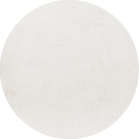Ayyildiz, AKCE: 200x200 (průměr) kruh cm Kusový koberec Pouffy 5100 Cream kruh, bílá, obývací pokoj