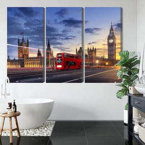 Vícedílný obraz Panorama Westminster A Big Ben, Londýn Nedostatek Nedostatek Plátno Canvas 150x100