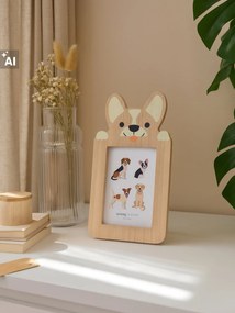 Sinsay - Fotorámeček s motivem psa corgi - béžová