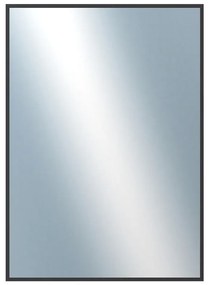 DANTIK - Zarámované zrcadlo - rozměr s rámem cca 50x70 cm z lišty Hliník černá | P03-021 (7003021)