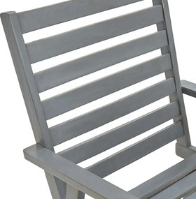 vidaXL Zahradní jídelní židle s poduškami 2 ks masivní akáciové dřevo [3064416] Barva: taupe