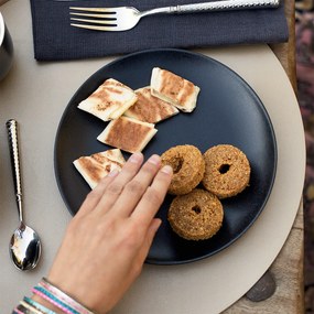 Talíř mělký 20,5 cm 4 ks — Basic černý matný - 492782
