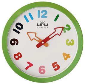 Dětské plastové hodiny MPM Arrow - zelené