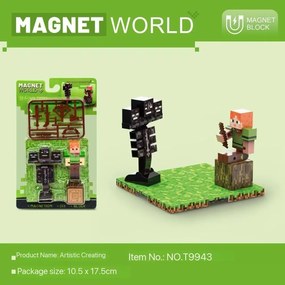 Minecraft akční figurky, doplněk pro magnetické stavebnice Varianta: T9943
