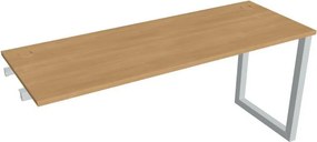 Hobis Kancelářský pracovní stůl k řetězení Hobis UEO 1600R, bílá RAL 9016, deskaakát