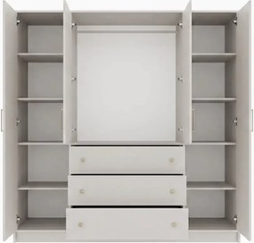 Stolar Šatní skříň Retro Lux D4 | Kašmír