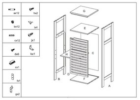 Bambusový regál do koupelny ve skandinávském stylu