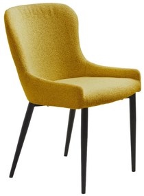 OnaDnes -20% Hořčicově žlutá bouclé jídelní židle Unique Furniture Ontario