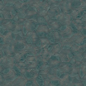 Luxusní zeleno-hnědá geometrická vliesová tapeta na zeď, Z54505, Fuksas, Zambaiti Parati