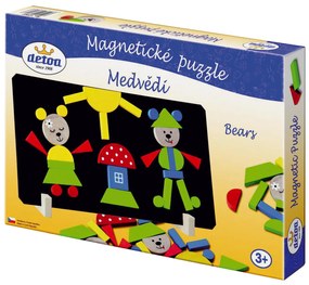 Detoa Magnetické puzzle Medvědi v krabici 33x23x3,5cm
