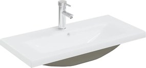 Zápustné umyvadlo s baterií 81 x 39 x 18 cm keramické bílé 148625