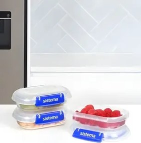 Sistema KLIP IT PLUS modrá / Sada vodotěsných krabiček na potraviny /