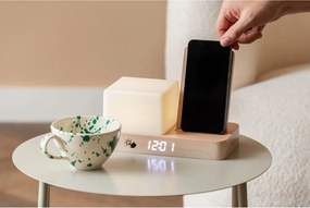 Digitální/stolní budík s bezdrátovou nabíječkou Retro LED Night Light – Karlsson