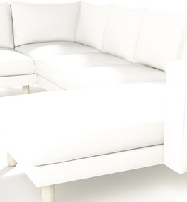 Potah na pohovku IKEA Norsborg rohová, 5-místná se šezlongem barva bílá