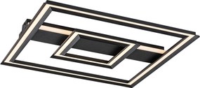 Rabalux Černé stropní LED svítidlo Sidona 485x485mm 48W 71071