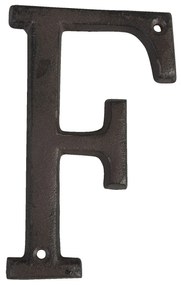 Nástěnné kovové písmeno F - 13 cm