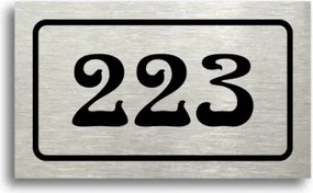 ACCEPT Číslo na dveře - typ 11 (50x30mm) - bílá tabulka - barevný tisk