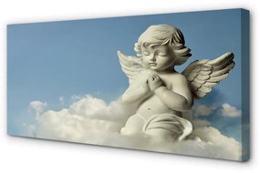 Obrazy na plátně Anděl nebe mraky 125x50 cm