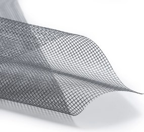 Dekodum Síťka na okno 140 cm x 160 cm, barva síťe: šedá, pevná, sklolaminát, jemná síťka