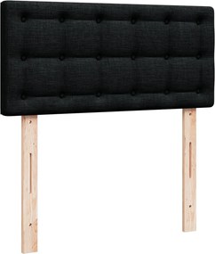 Box spring postel s matrací černá 100 x 200 cm textil 3285815