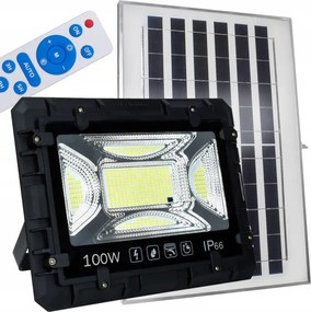 Extra Silná Solární Lampa Led 100W Halogenový reflektor Voděodolný dálkové ovládání