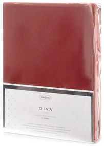 SATÉNOVÉ PROSTĚRADLO DINA 200X220 CM, VÝŠKA 30 CM ČERVENÉ