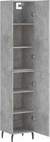 Skříň highboard betonově šedá 34,5x34x180 cm kompozitní dřevo 3198805