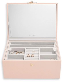 Stackers, Luxusní šperkovnice se zrcadlem Luxury Classic Blush | růžová 76282