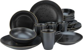 XXXLutz KOMBINOVANÁ SOUPRAVA Industrial Gold Black 16dílné Creatable - Online Only nádobí - 007768036401
