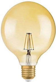 LED žárovka Osram Vintage 1906 - glóbus / 6,5 W / E 27 / teplá bílá