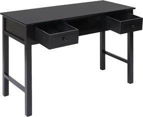 Psací stůl černý 110 x 45 x 76 cm dřevo 284158