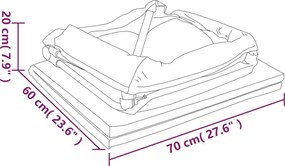 vidaXL Dětská ohrádka s matrací lněná tkanina [10305] Barva: taupe