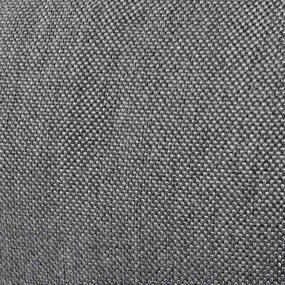 Skládací lenoška na podlahu šedá textil 242397