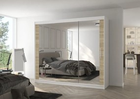 Skříň s posuvnými dveřmi a zrcadlem CHESTER 250
