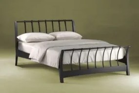 Nábytek ATIKA s.r.o. Kovová postel Merry Povrchová úprava: černá/stříbrná 9006, Rozměr: 80 x 200 cm