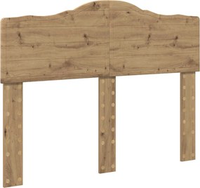 Rám postele Umělecký dub 120 x 200 cm Masivní borové dřevo 3412924