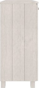 Příborník HAMAR bílý 85 x 35 x 80 cm masivní borovice 340493