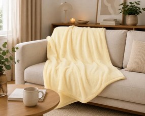 Bellatex Přikrývka Korall micro Žlutá 150x200 cm
