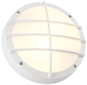SLV 229081 Bulan Grid, bílé venkovní svítidlo s mřížkou, 2x25W E27, prům.27,5cm, IP44