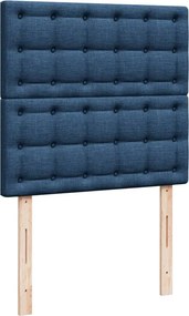 Box spring postel s matrací modrá 100 x 200 cm textil 3292719